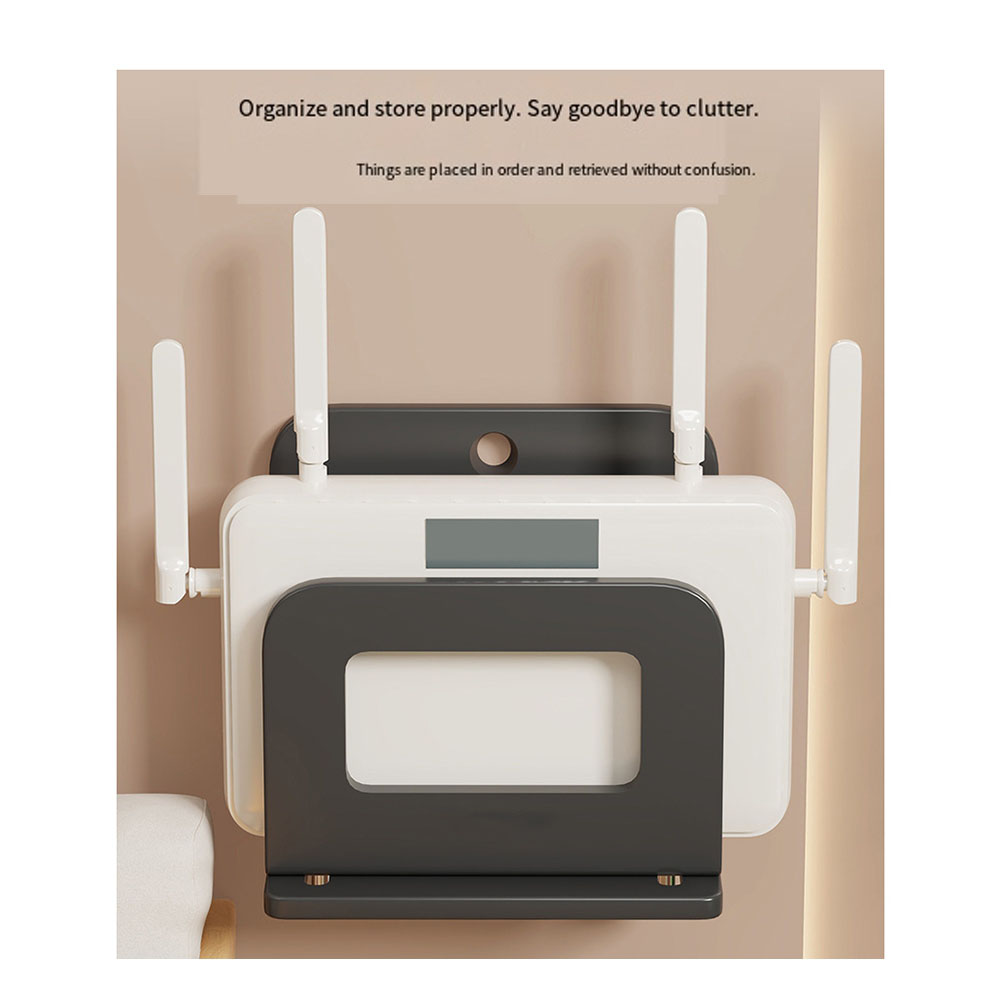 ADJUSTABLE WALL MOUNT Holder for Small Devices Fits Router Modem ...